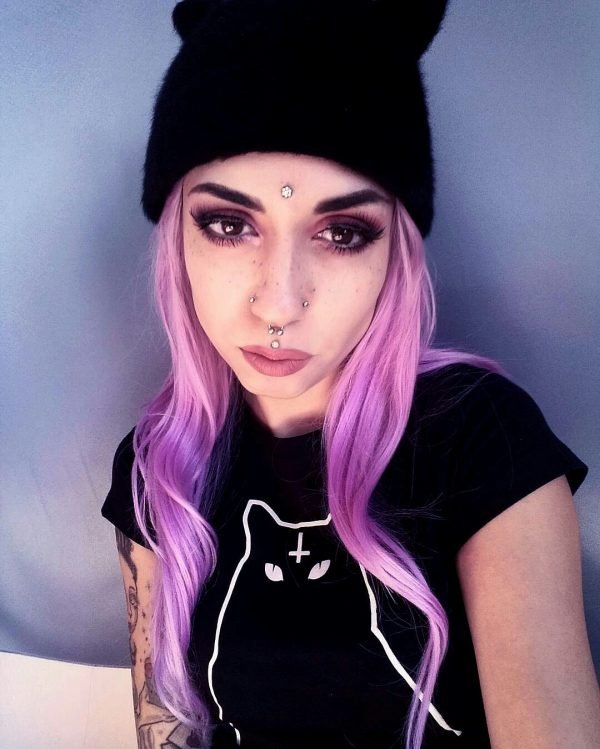 Cat Sat - T-shirt - GOTHICAT - GOTH FELINE KVLT