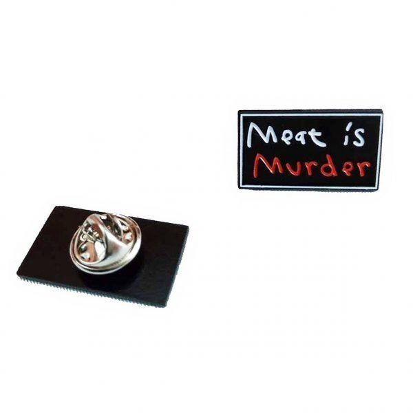 Meat is Murder - Badge - GOTHICAT - GOTH FELINE KVLT