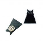 Cat Sat - Badge - GOTHICAT - GOTH FELINE KVLT