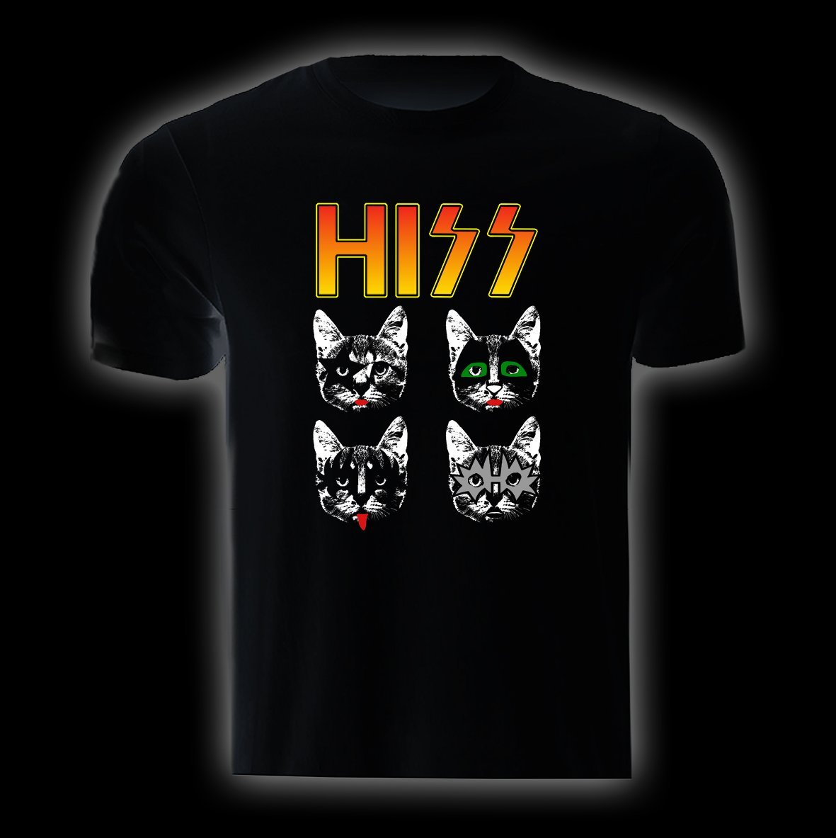 Hiss – T-shirt – ☽ GOTH FELINE KVLT