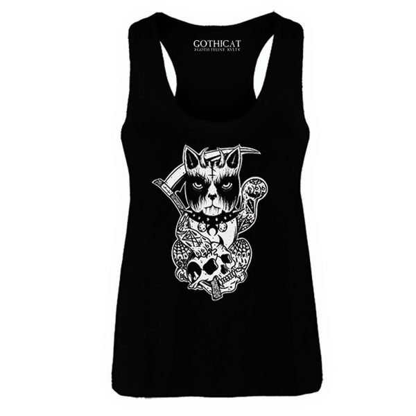 Neko Metal Cat-Tank - GOTHICAT - GOTH FELINE KVLT