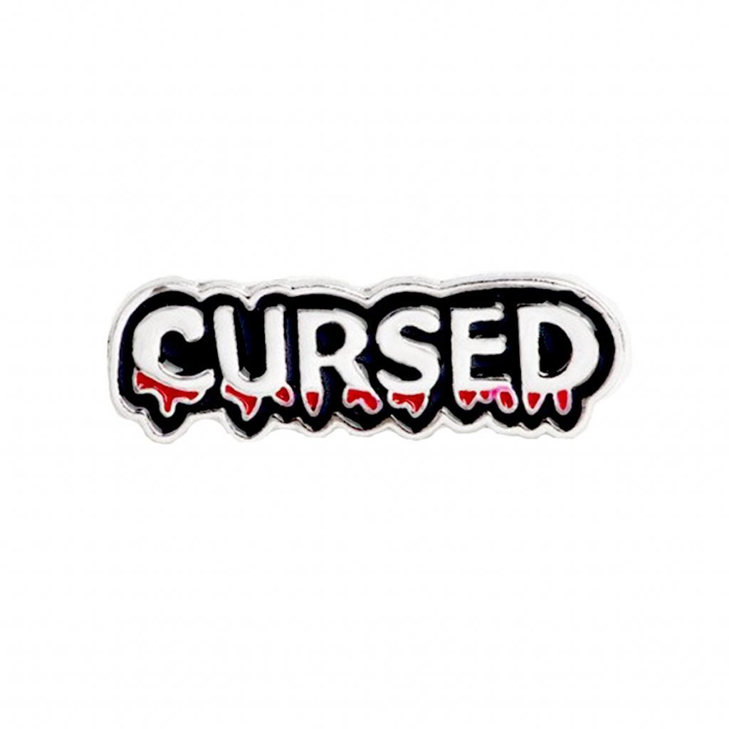 Cursed - Badge - GOTHICAT - † GOTH FELINE KVLT